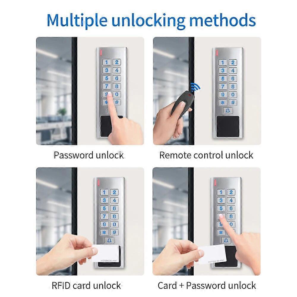 IP65 Waterproof DC 12V 433 Mhz Wireless Access Control Kit Battery ...