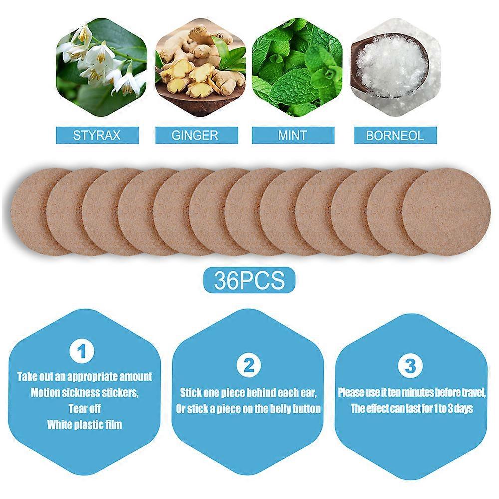 Motion Sickness Patch Herbal Medical Patch Car Sickness Travel Seasick ...