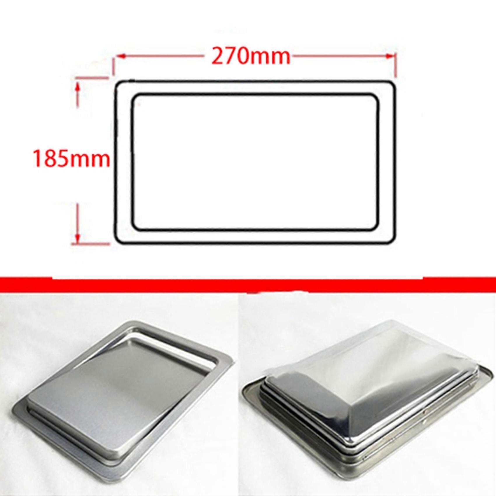 3x Stainless Steel Garbage Flap Lid Trash Bin Cover Flush Built-in ...