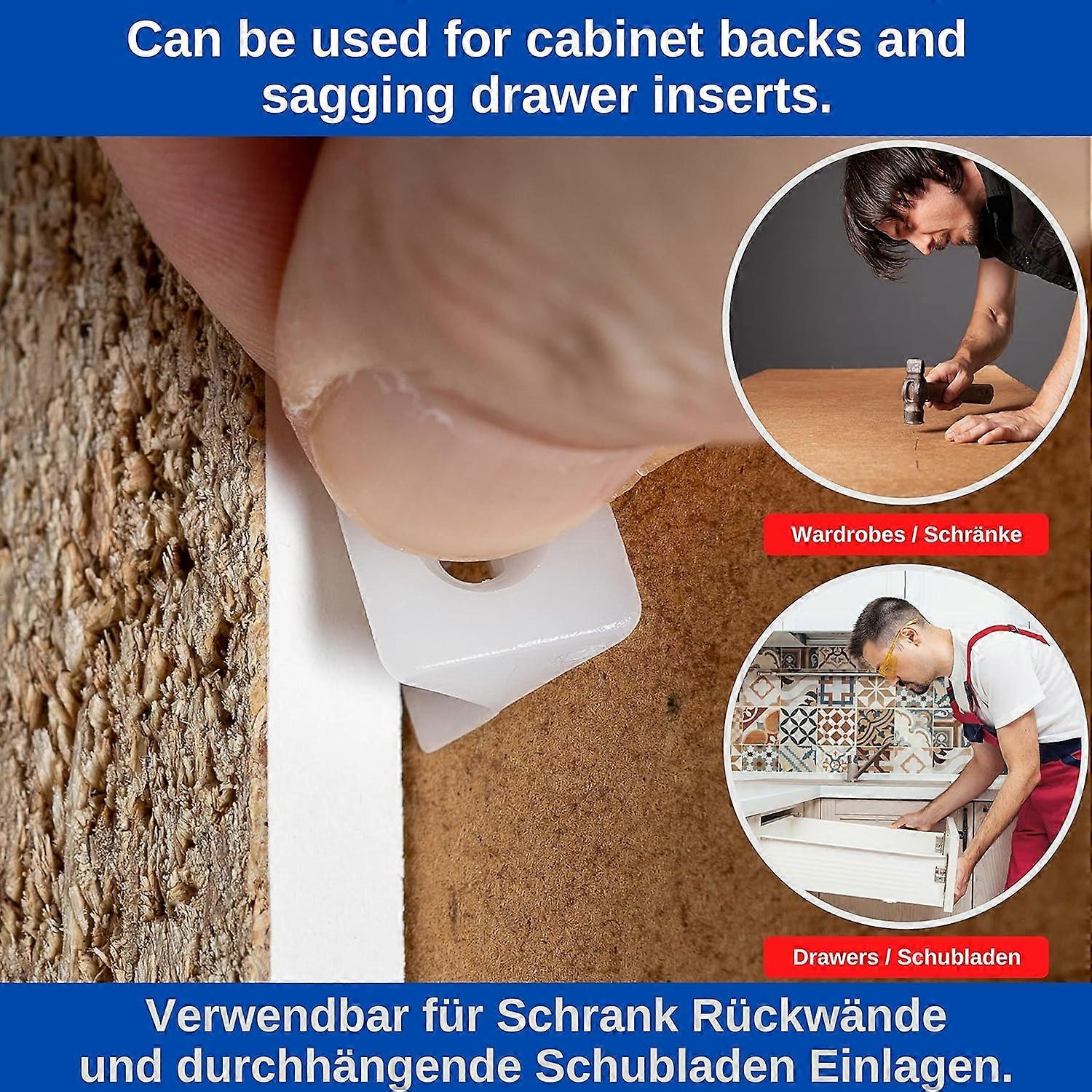 Furniture wedges for sagging drawer bottoms and cabinet back walls, 30 ...