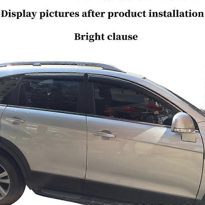 Car Window Rain Shield Visor Guards Protector Sun Wind Deflector Awning ...