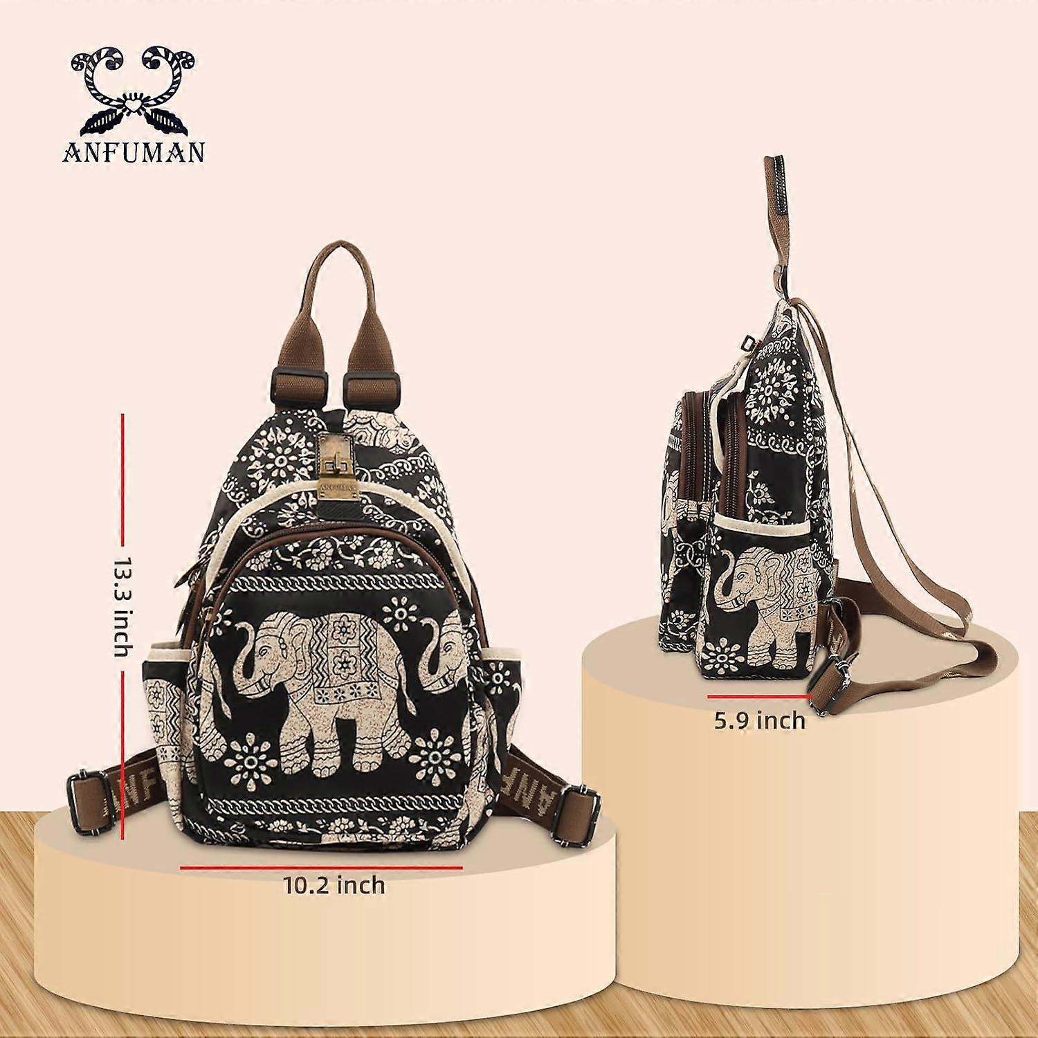 Small Backpacks Purse for Women Mini Waterproof Colorful Print Backpack ...