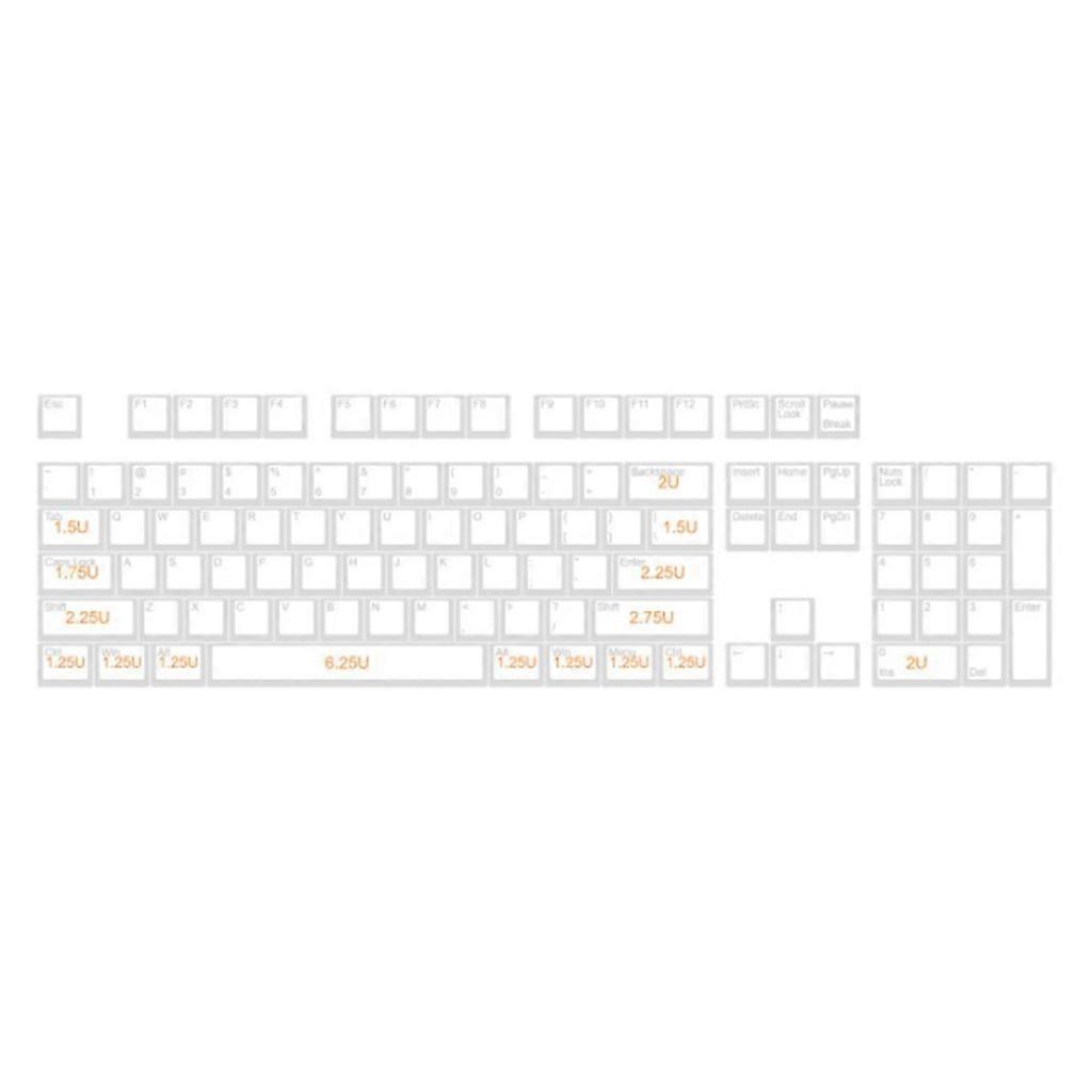 134 PBT Keycaps XDA Profile PBT Keycaps Thick PBT for Mechanical ...