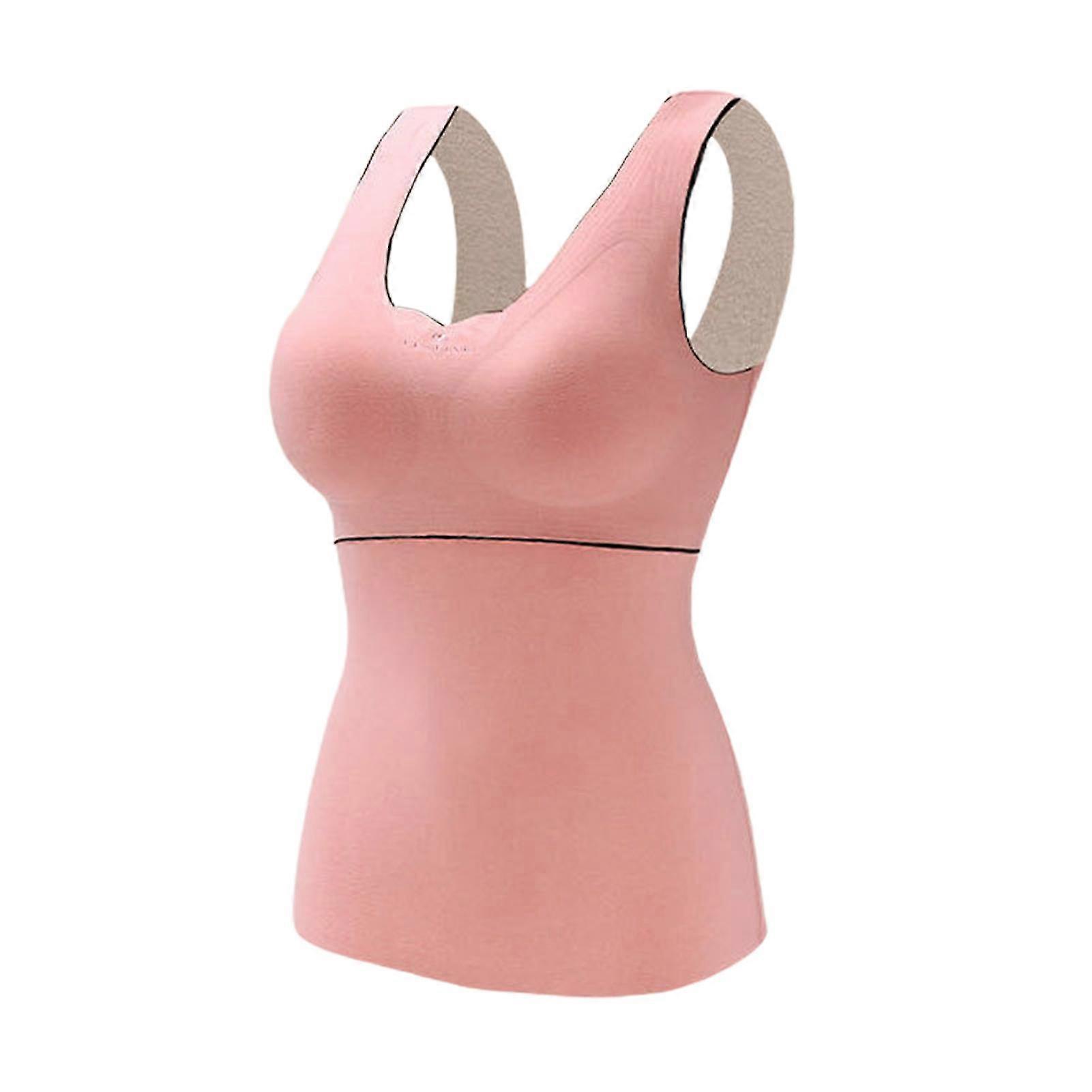 Women's Slim Vest with Built in Bra Elastic Camisole Comfortable ...