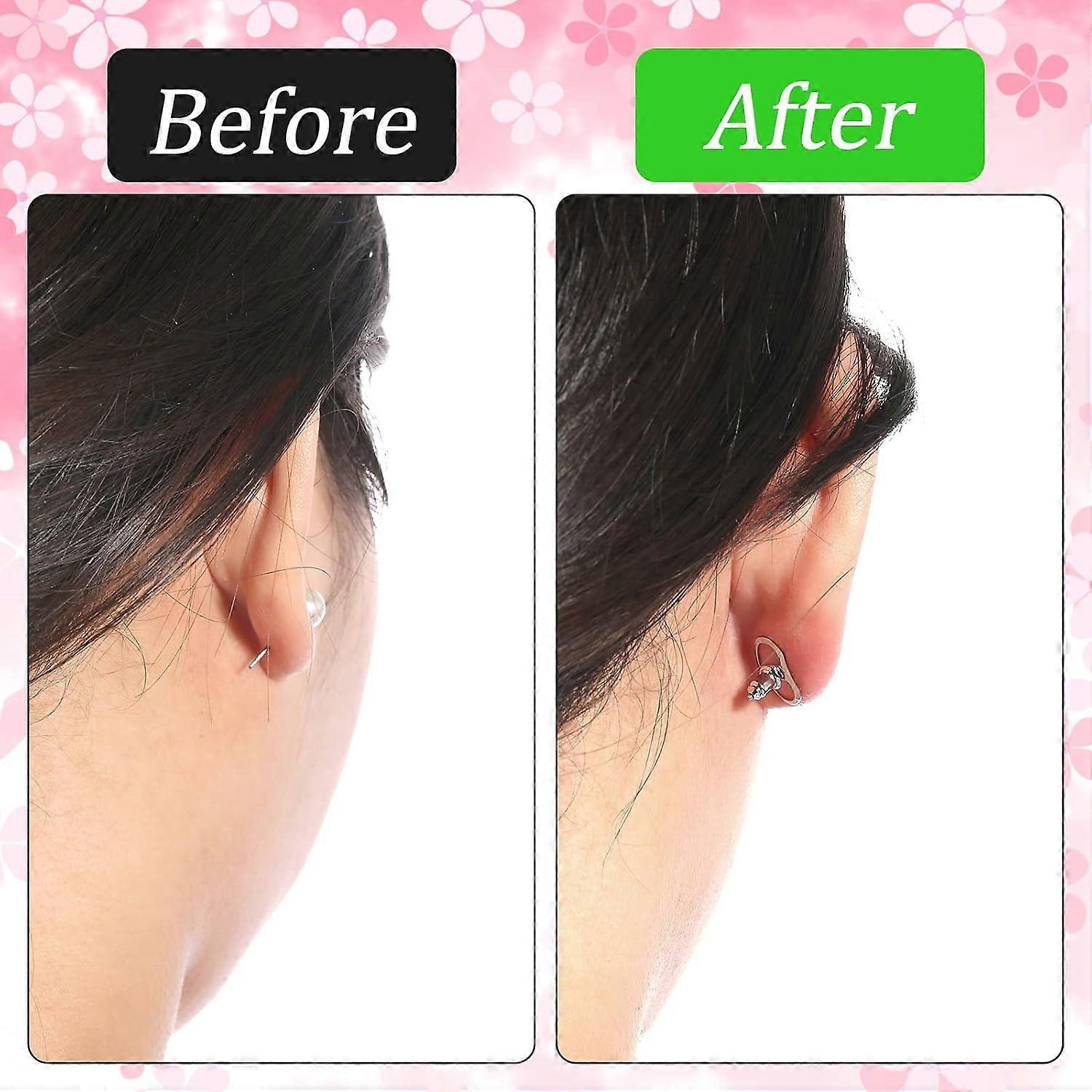 10 Pieces Ear Backs for Drop Ears, Pig Nose Earring Backs, Replacement Earring Lifter Backs ...