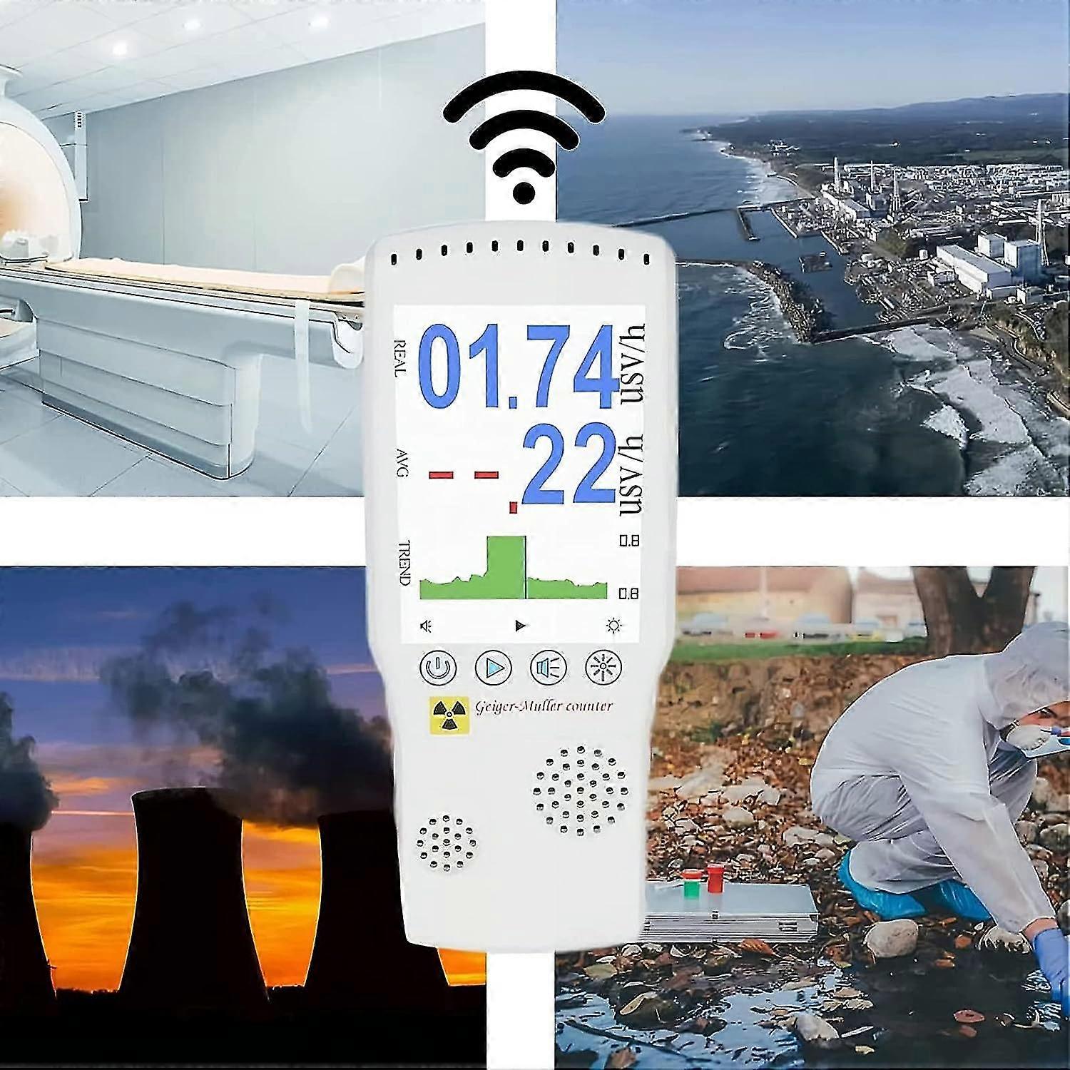 Nuclear Radiation Detector,portable Digital Meter Beta Gamma X Ray Data ...