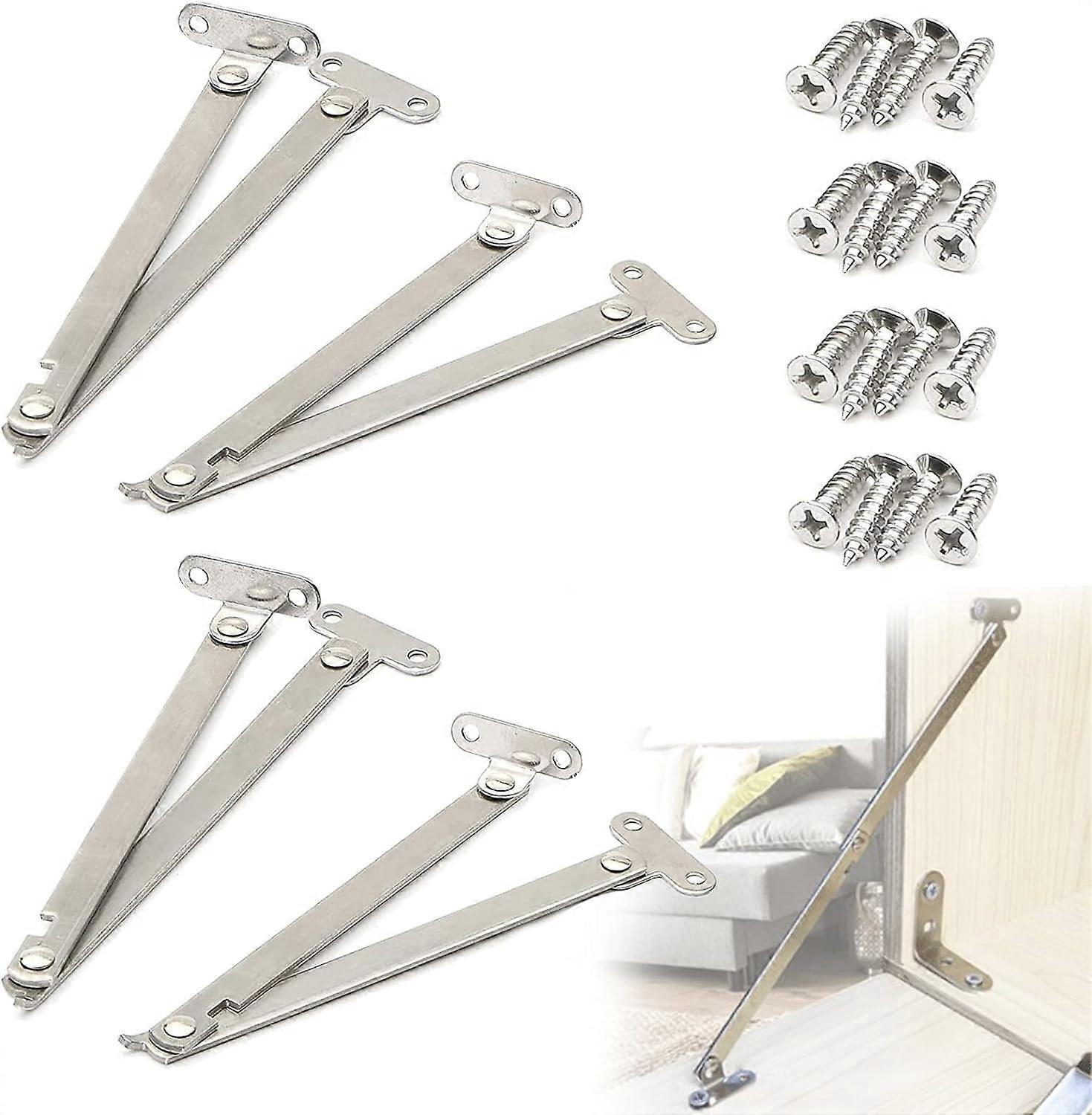 Hinges Flap Fitting Flap Fitting Stainless Steel Furniture Pack of 4 ...