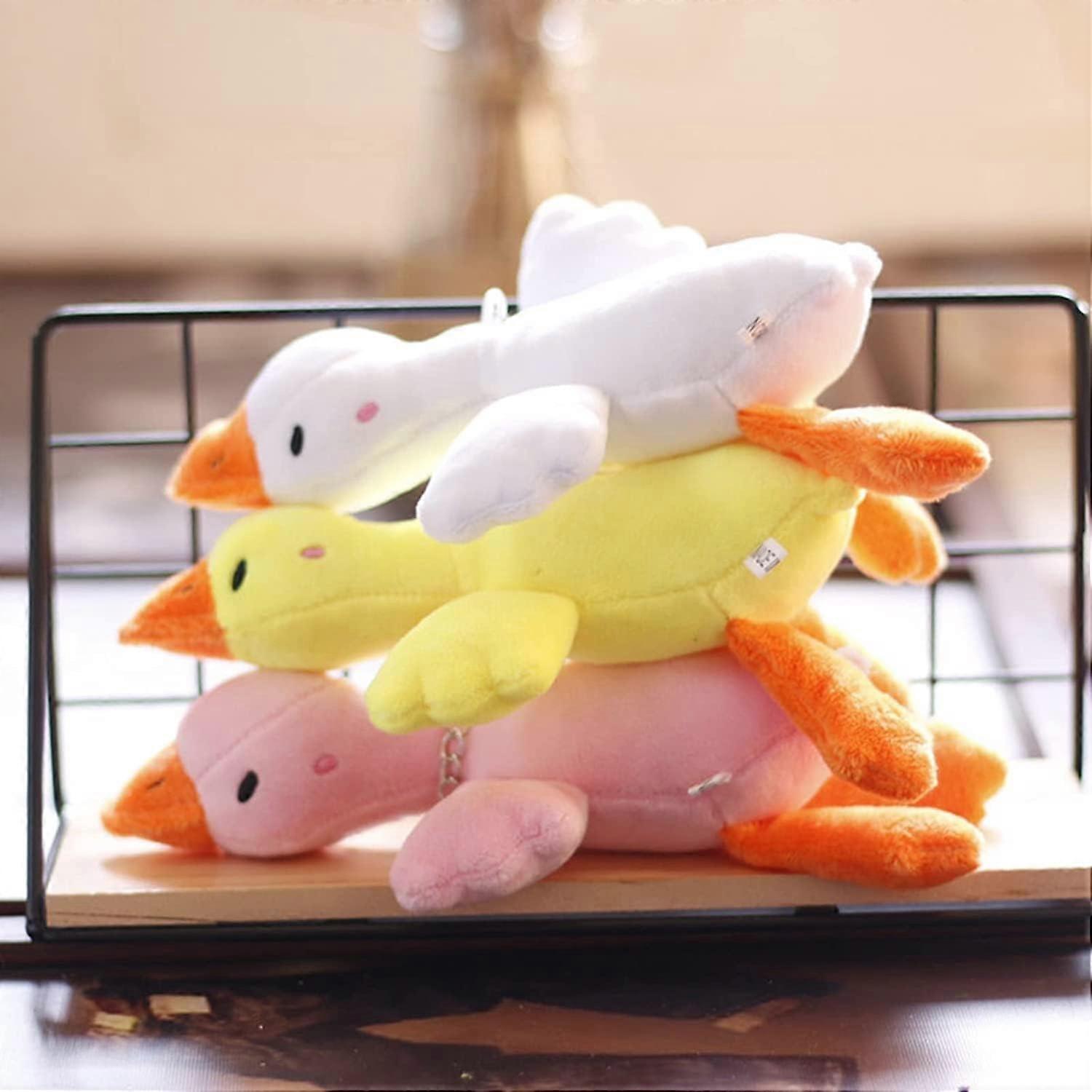 1PC Plush Duck Car Keychain, Cotton Filling Stuffed Animal Doll Fluffy ...