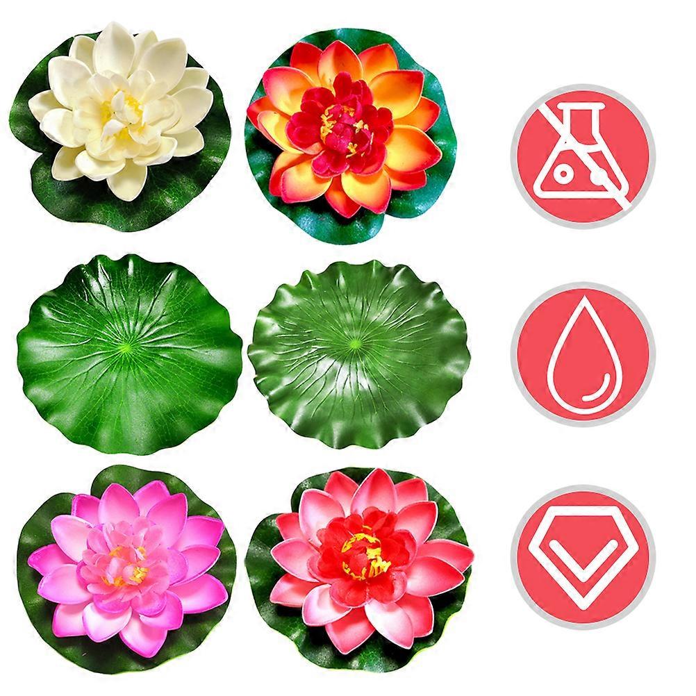 Artificial Plants Outdoor Artificial Floating Flower Pond Plants ...