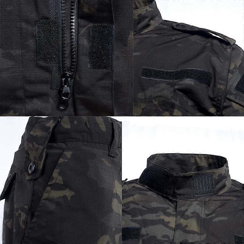 Multicam Camo Male Security Combat Uniform Uniform Tactical Combat ...