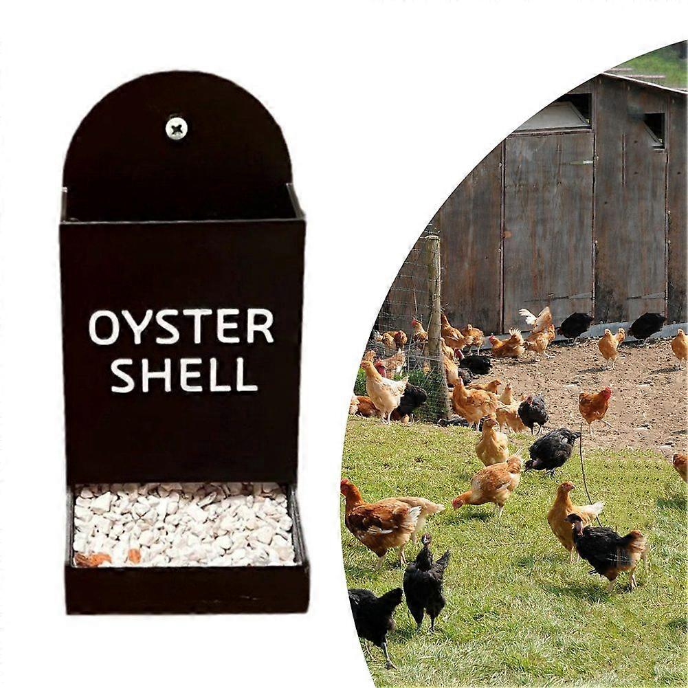 Chicken Oyster Shell Feeder and Grit Feeder Plastic Chicken Coop ...