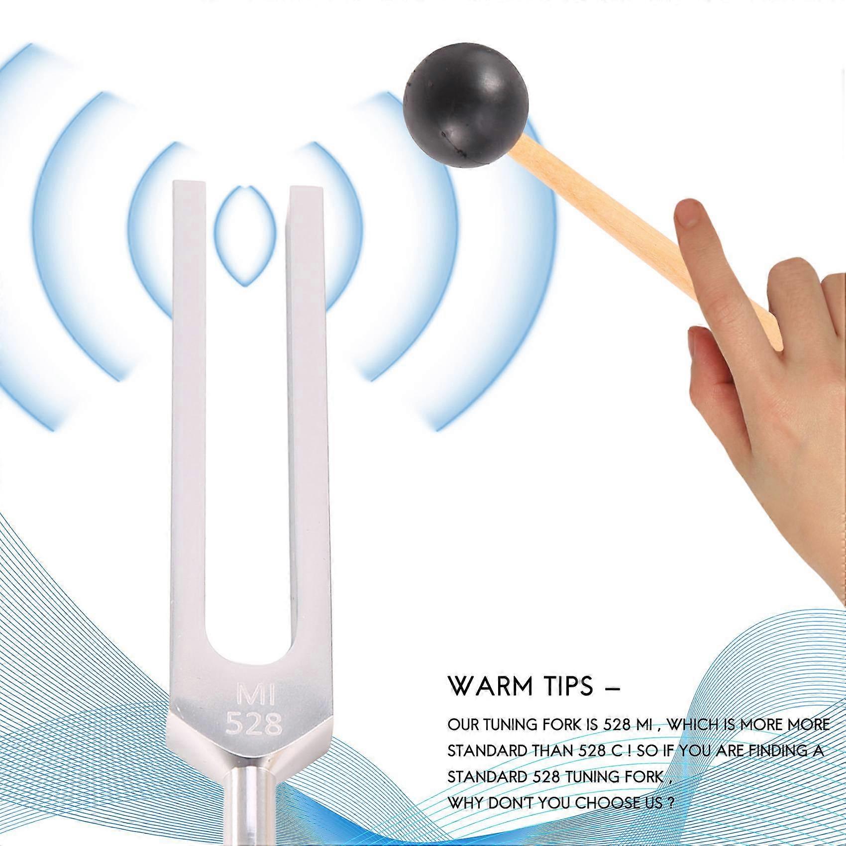 Tuning Fork 528C 528HZ Tuner with Mallet Set for DNA Repair Healing ...