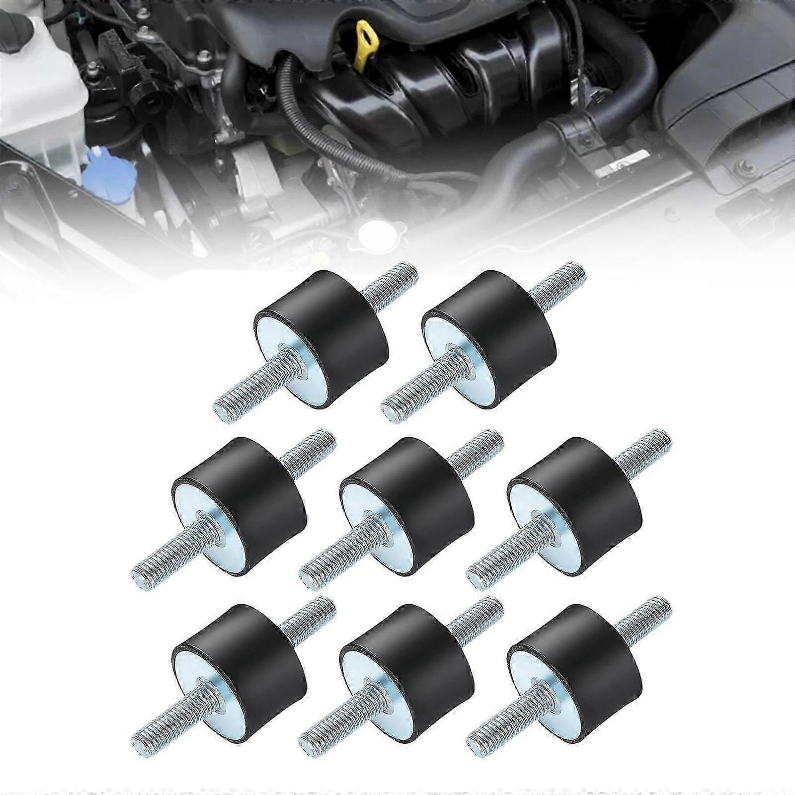8x Rubber Mount Shock Absorber Studs Vibrations Isolators M8 Anti ...