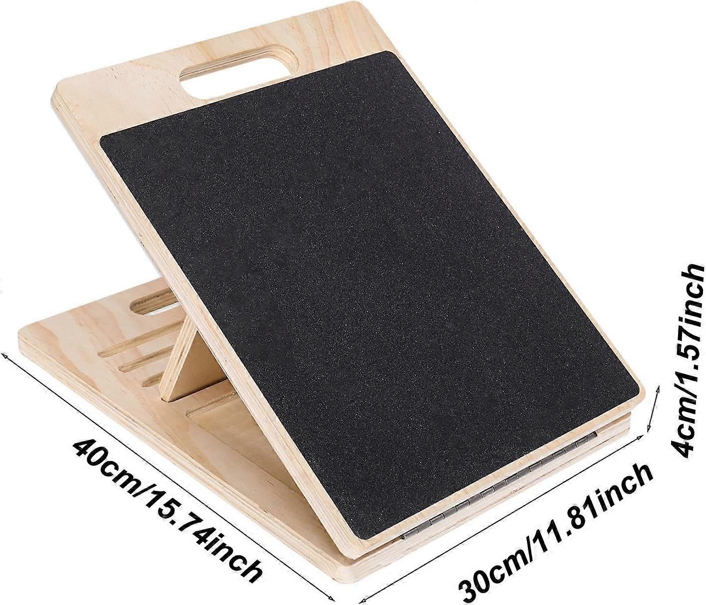 Portable Adjustable Wooden Leg Muscle Stretch Board for Heel, Ankle ...