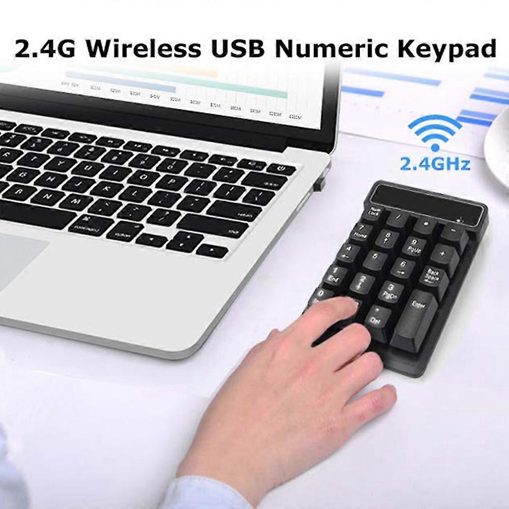 2.4G Wireless Mini Numeric Keyboard Suspended Mechanical Keyboard 19 ...