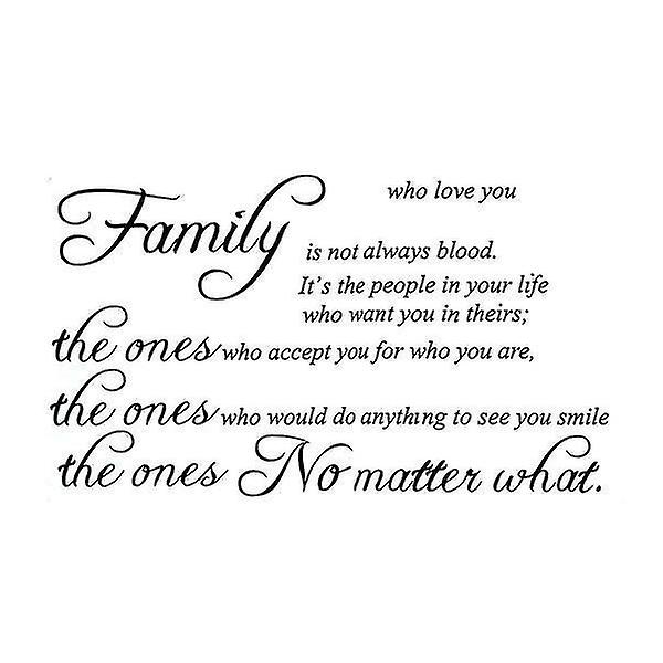 Decorative Stickers Family Quote Wall Sticker Removable Decal Mural Diy ...