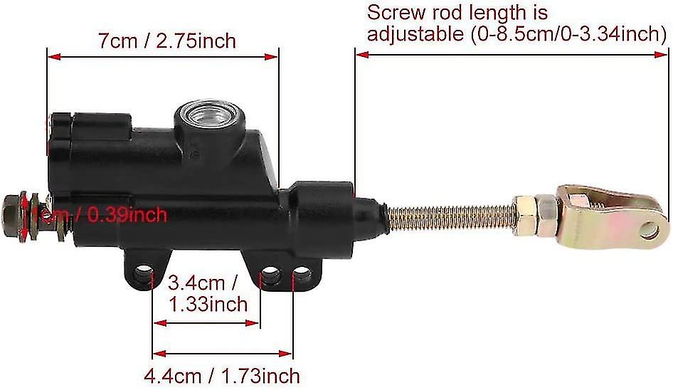 Rear Brake Master Cylinder, Universal Pit Bike Rear Brake Master ...