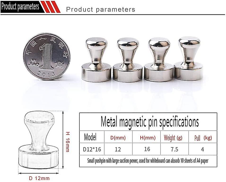 12pcs Neodymium Magnets, Strong Fridge Magnets, Mini Magnets Neodymium ...