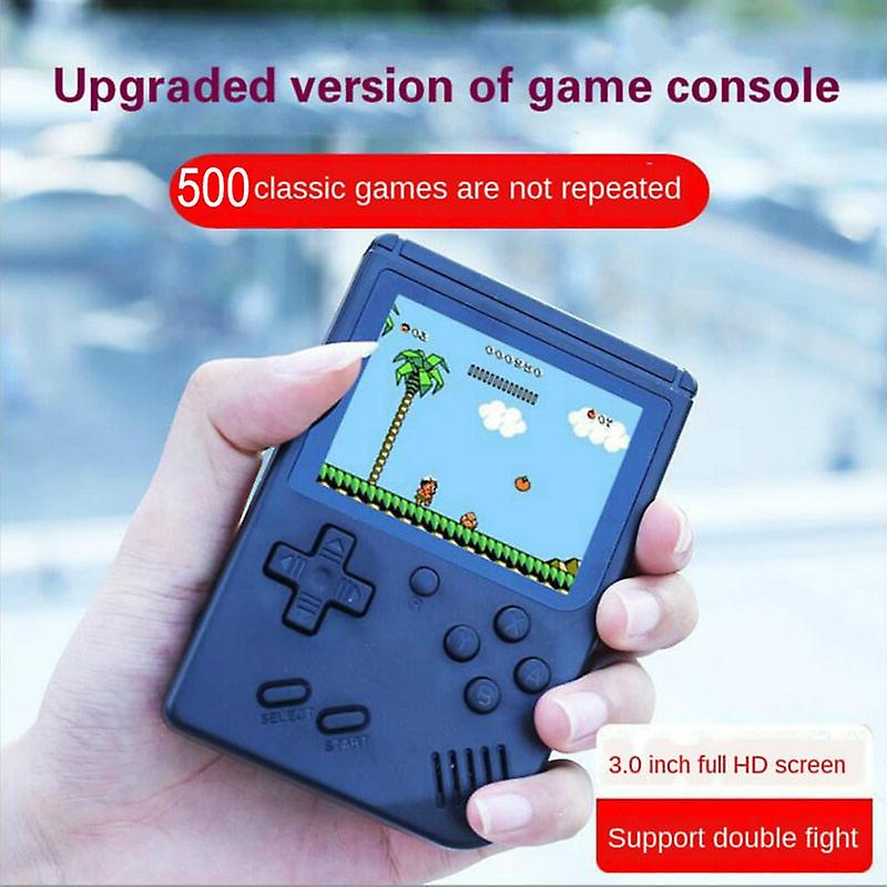 New 500 in 1 portable retro game console handheld game players boy 8 ...