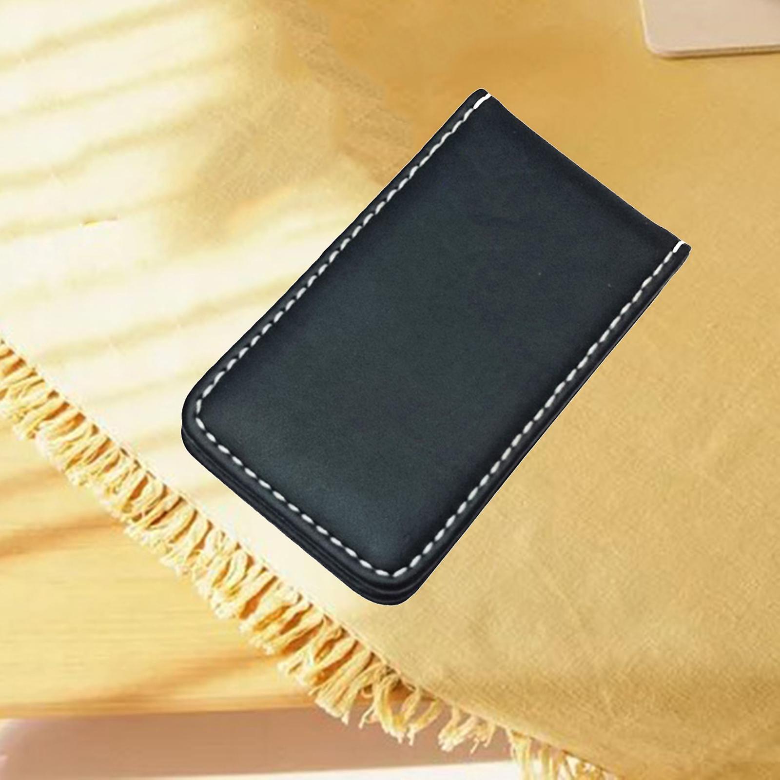 Magnetic Money Clip Dollar Cash Clamp Card Holder Wallet Black ...