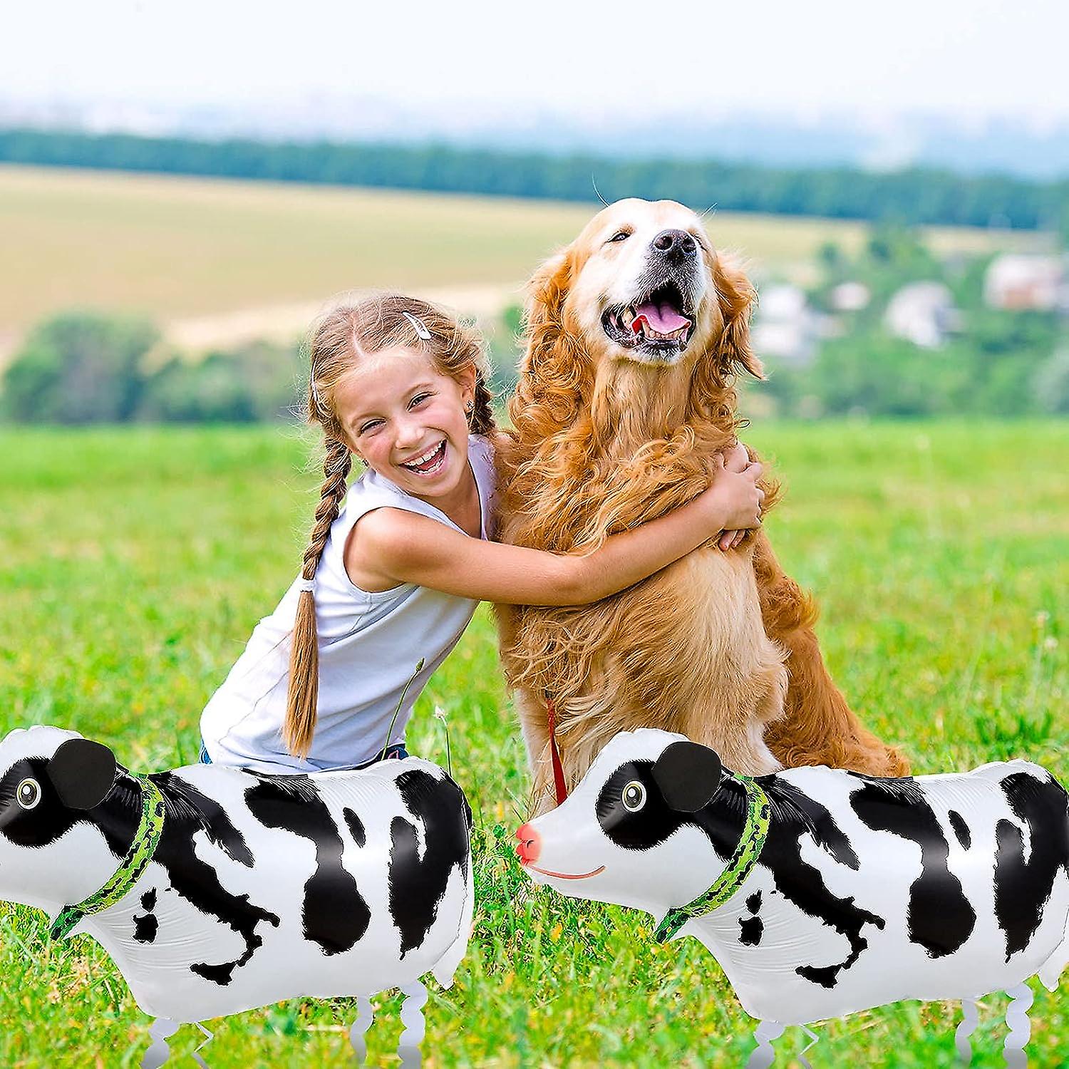 6 Pieces Walking Animal Balloons Foil Animal Air Walkers Pet Balloons ...