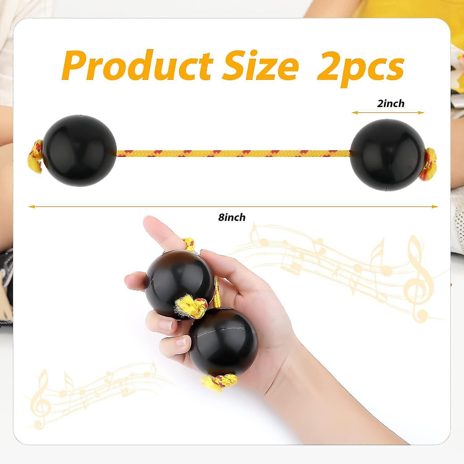 2 Pack Aslatuas Rhythmic Ball, Kashaka Shaker Instrument Classical ...