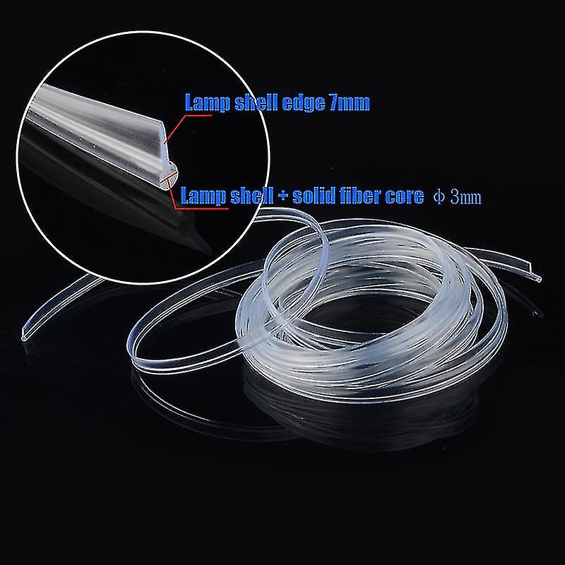 3mm Fiber Optic Neon Wire Extended Strip Invisible Light Guide ...