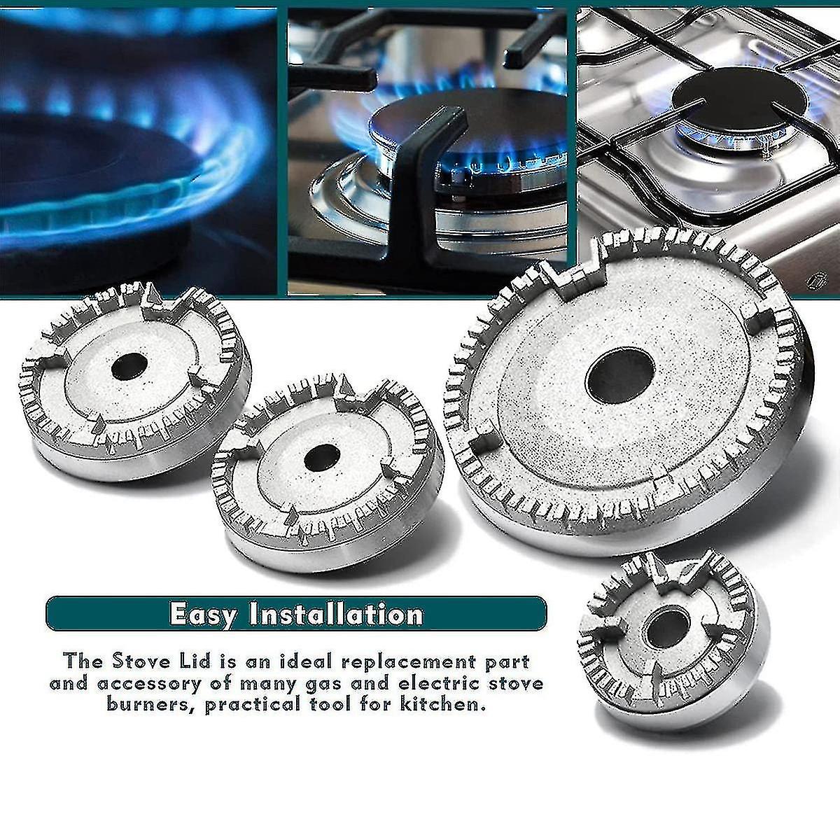 Cooker Hat Set Stove Lid Upgraded, Oven Gas Hob Burner Crown Cap, Gas ...