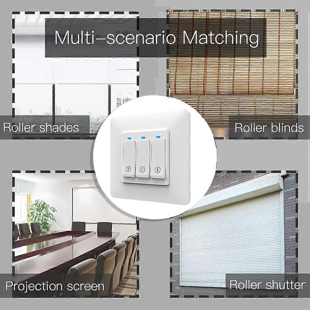 WiFi Connected Roller Shutter Switch, Wireless Adjustable Opening Smart ...