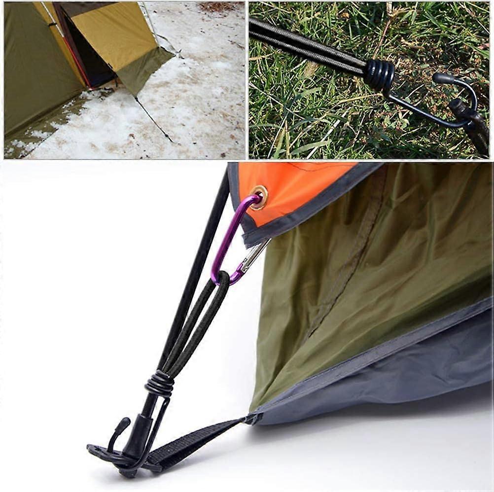 25Pcs Expandable Rubber Tension Hooks With Hooks Expansion Buckles Tent ...