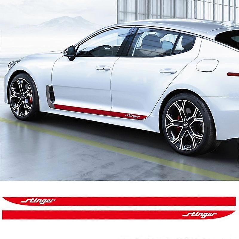 For-KIA Stinger Auto Body Decor Vinyl Decal Carbon Fiber Racing Sport ...
