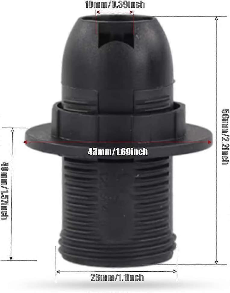 E14 Lamp Holder Screw Lamp Holder Plastic Shell Light Bulb Socket Lamp ...