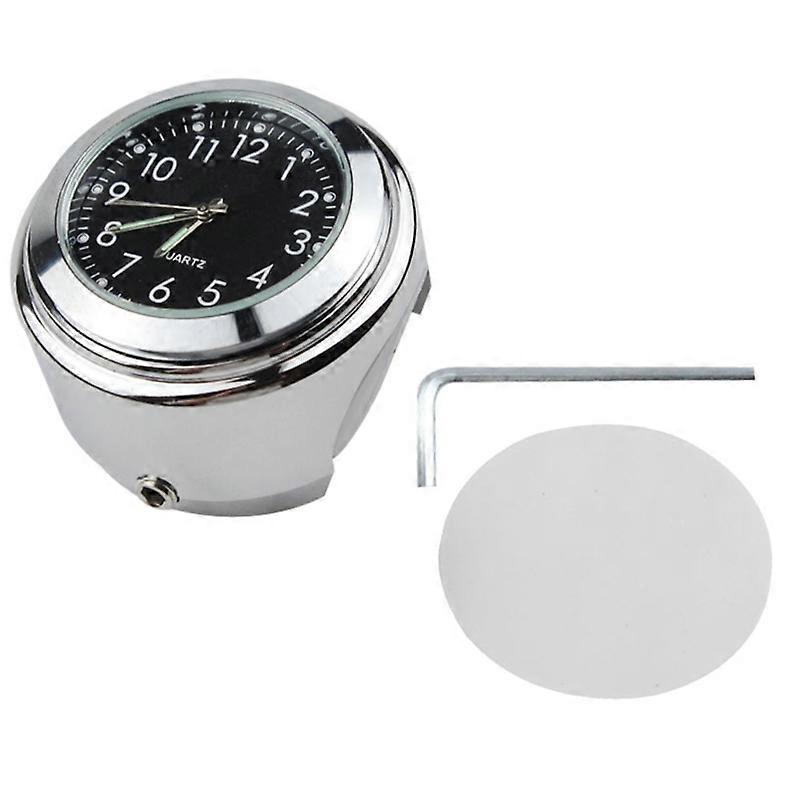 Motorcycle Handlebar Mount Quartz Clock Thermometer Watch Waterproof ...