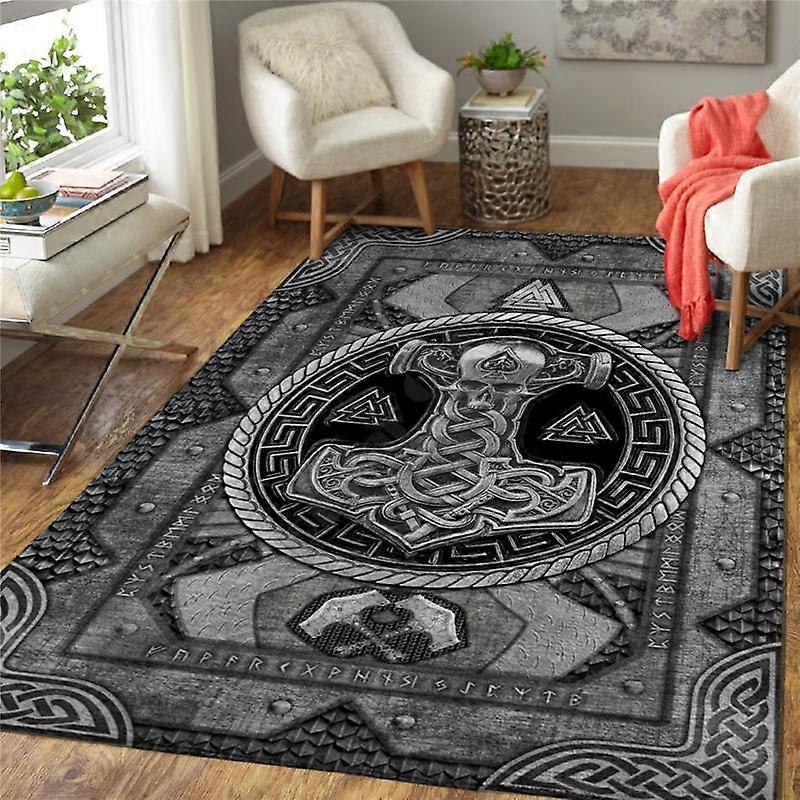 Viking Tattoo Rug 3D All Over Printed Carpet Mat Living Room Flannel ...