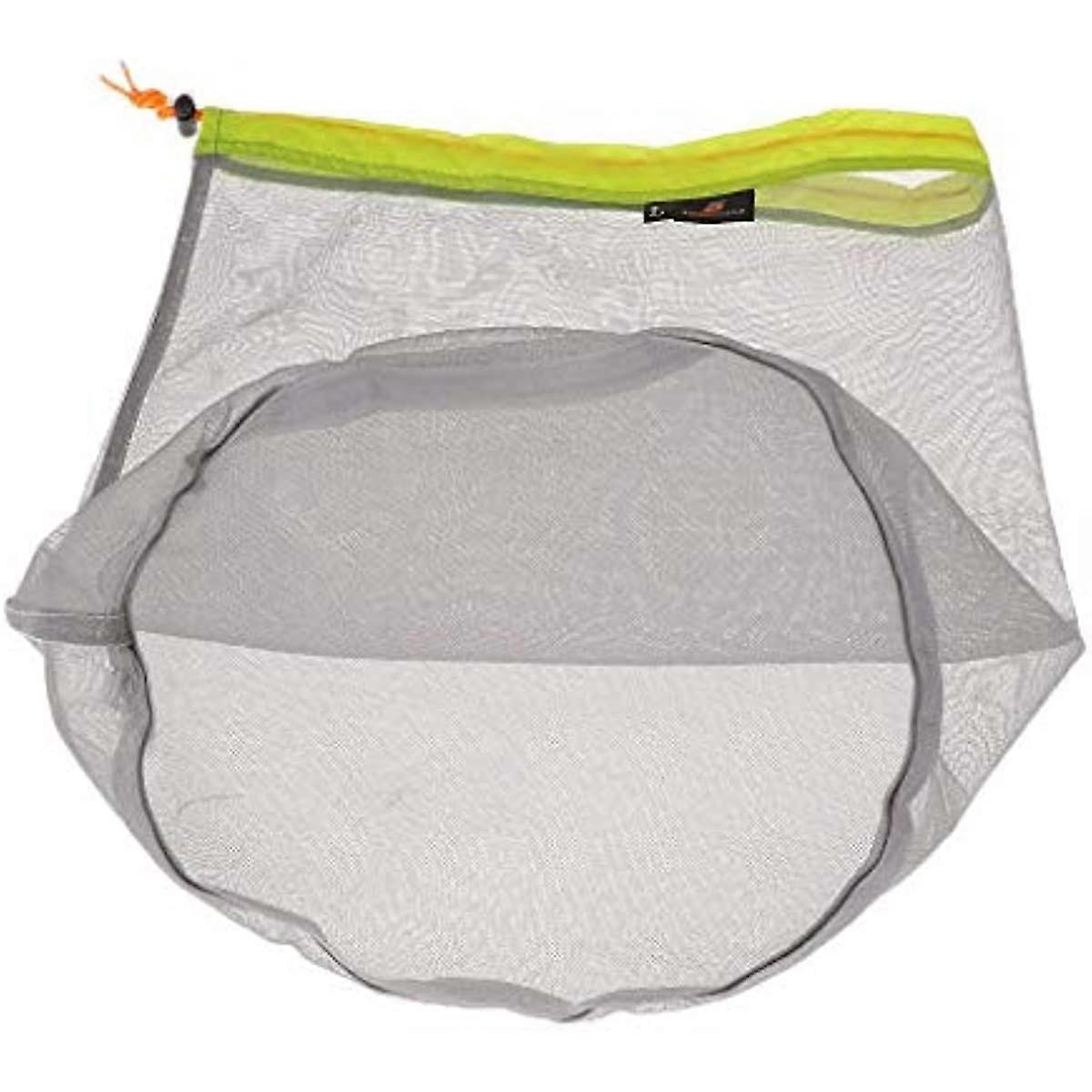 2pcs Mesh Drawstring Storage Bag Nylon Sliding Reusable Stuff Sack Mesh ...