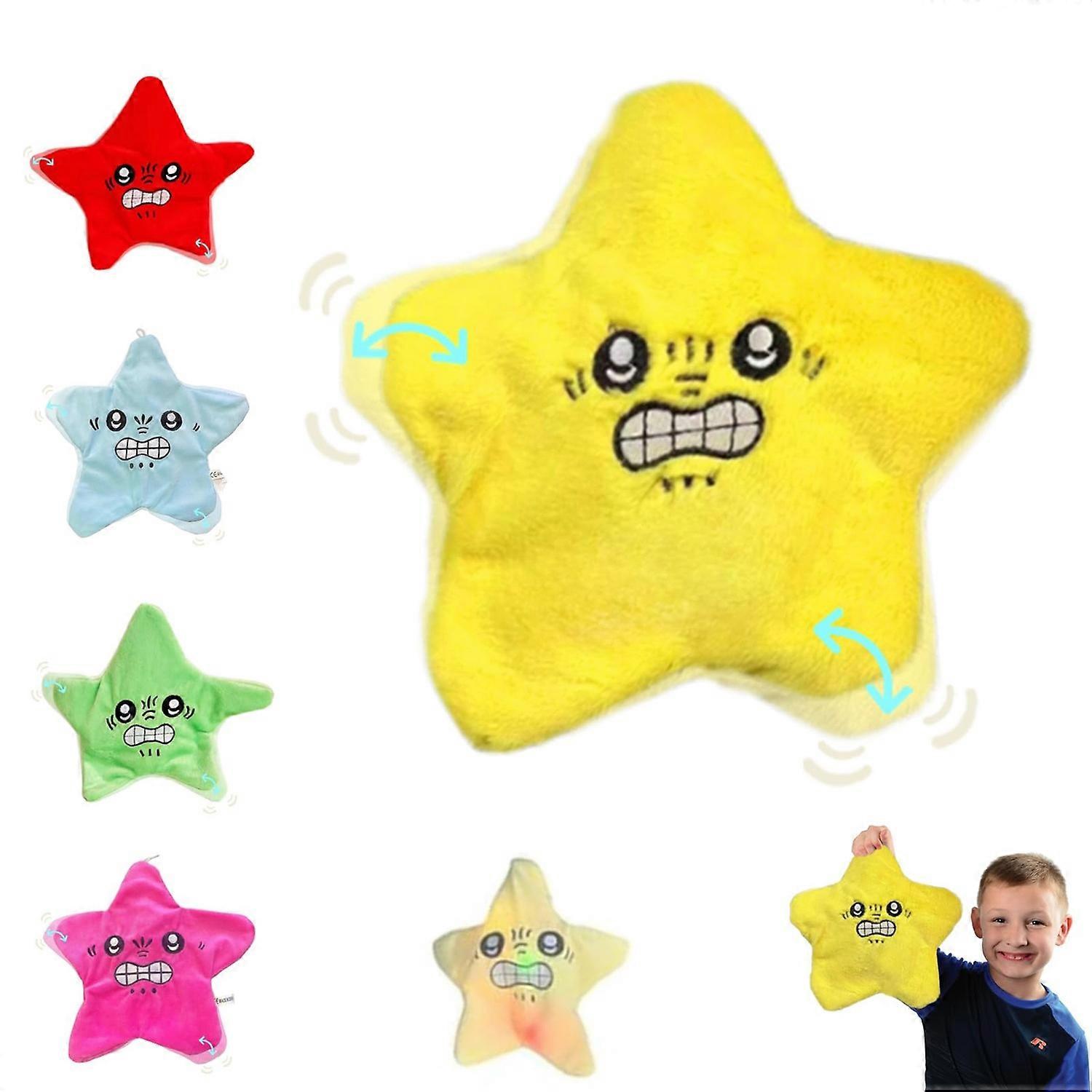 Angry Star Plush Toy Pendant Starfish Stuffed Animal Toy with Fun ...