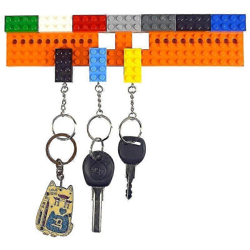 Diy Building Blocks Key Chain Hanging Ring Bricks Accessories Keychain ...