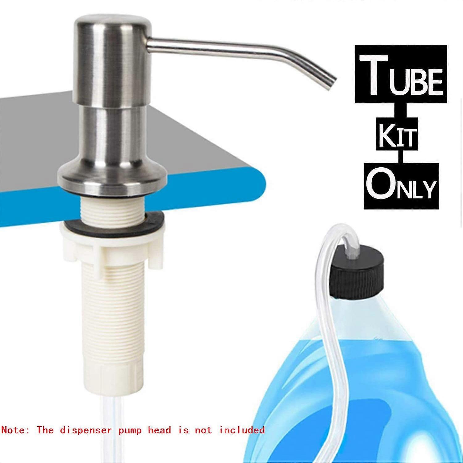 Sink Soap Dispenser Extension Tube Kit 45Inch with Check Valve, No Need ...