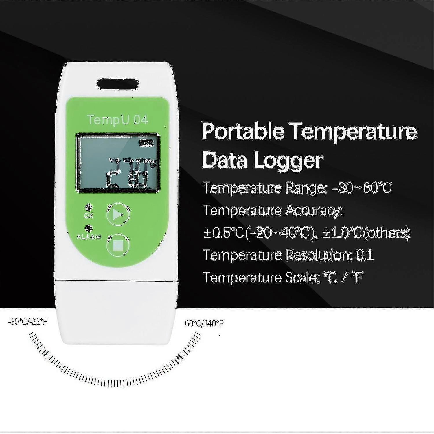 Data Logger Multi-use Usb Temperature Datalogger Reusable Temp Recorder ...