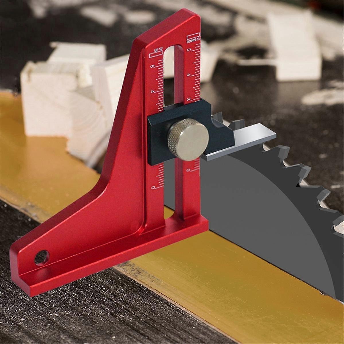 Height Gauge,Setup Adjustable Table Saw Depth Gauge - Aluminum Scales ...