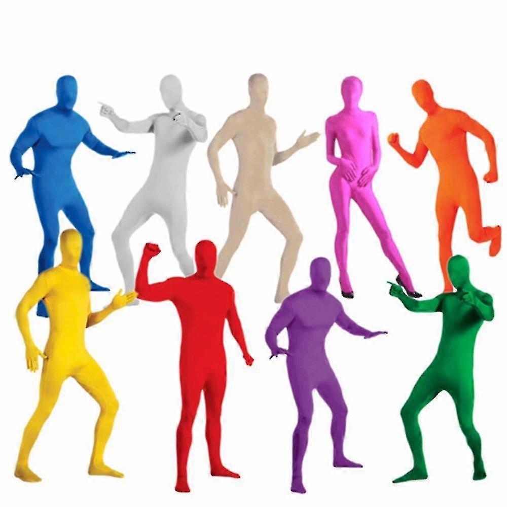 Mens Yellow Second Skin Suit Novelty Stag Night Fancy Dress Costume ...