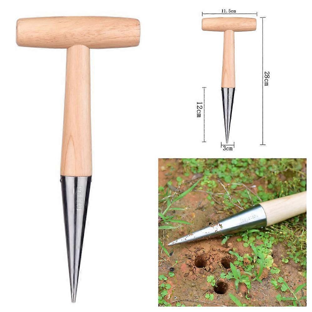 Home Gardening Wooden Planting Seeds And Bulbs Tools Hand Digger ...