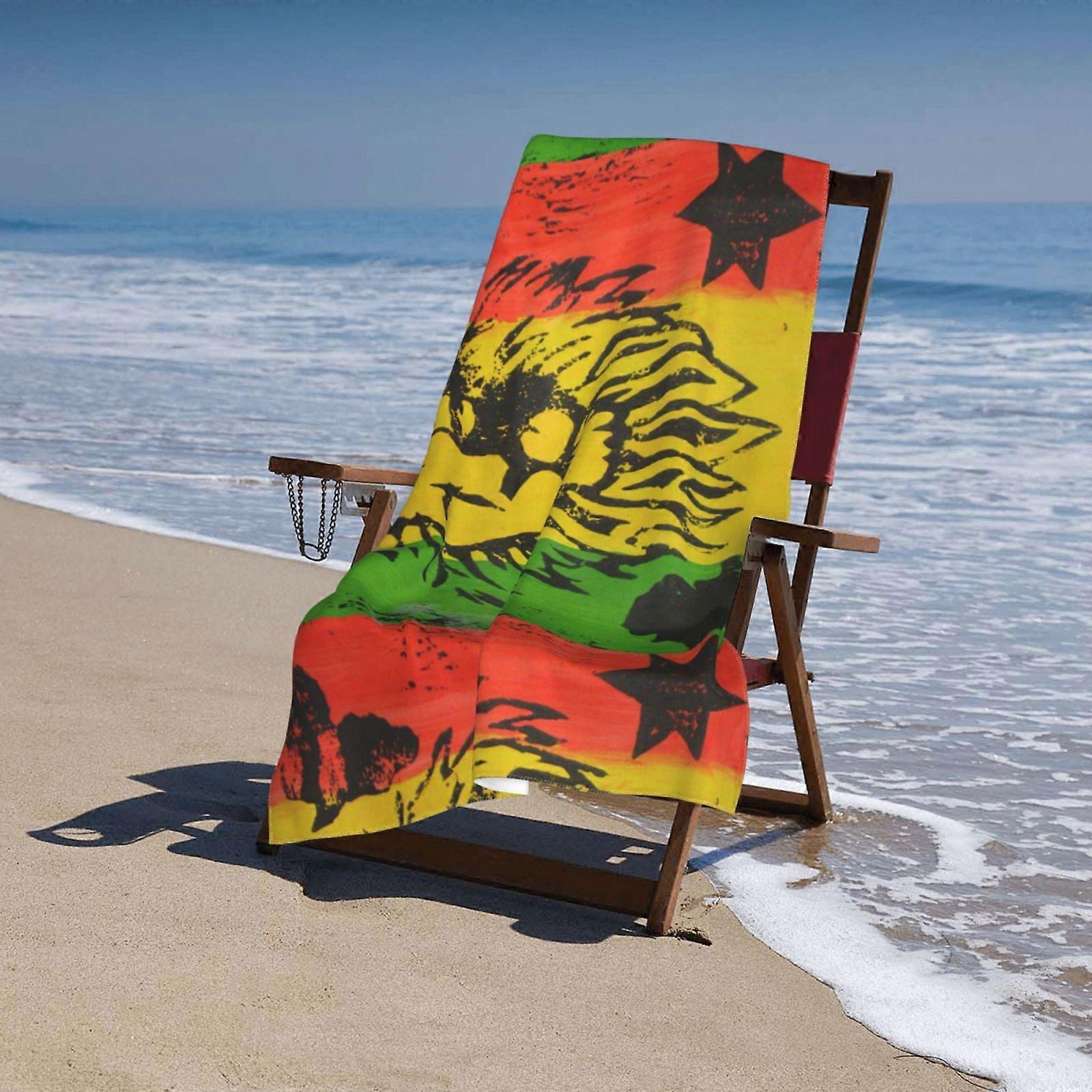 x57 Reggae Rasta Flag Lion Bath Towel Beach Towel ds57 | Fruugo UK