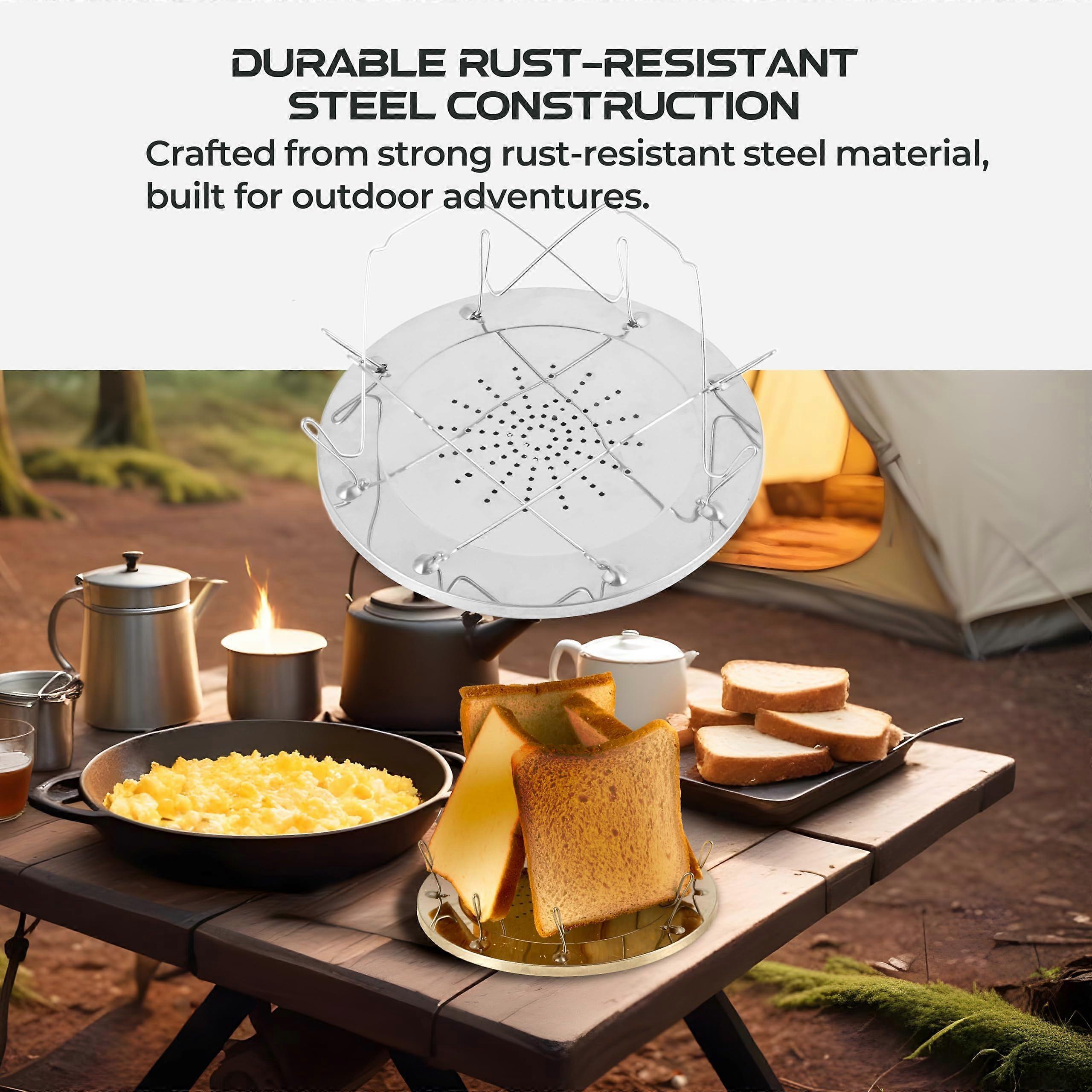 Slice Stainless Steel Folding Camping Toaster | Camping Toaster | Multi ...