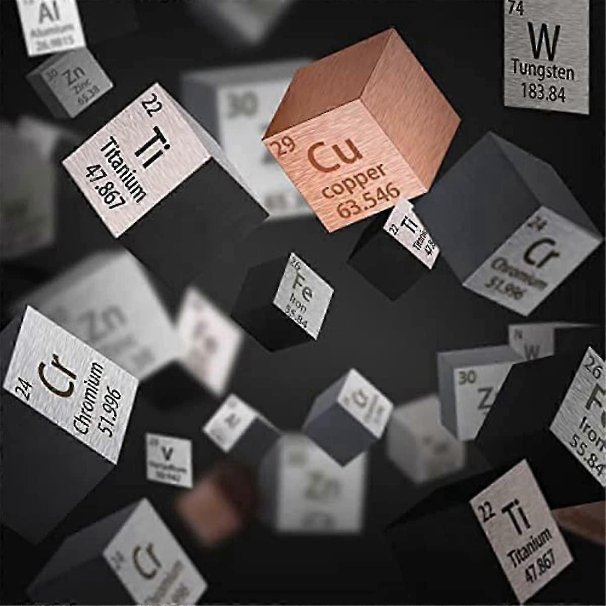 Element-cube Set-10mm Element-cubes Aluminum Titanium Copper Tungsten ...