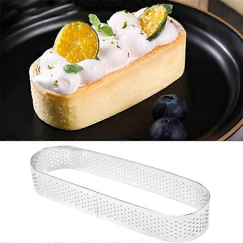 8Pcs Oval Tartlet Molds,French Dessert Mousse Fruit Pie Tart Ring ...