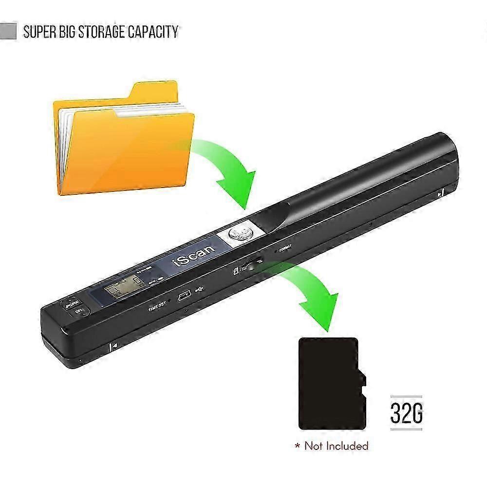 900DPI Resolution Portable Scanner for A4 Size Documents and Images ...