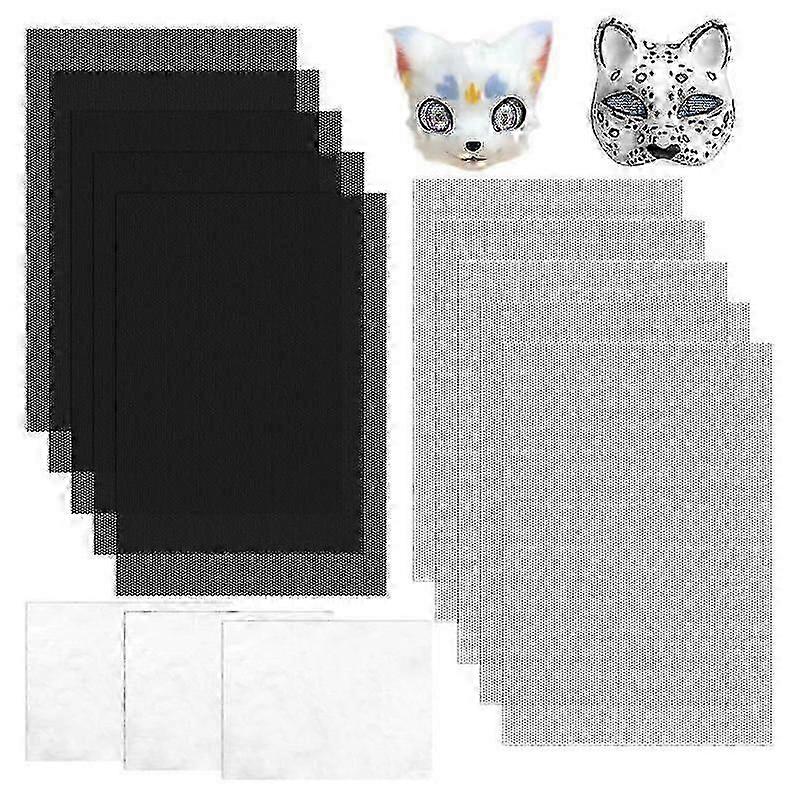 10-Sheets Fursuit Eyes Mesh Waterproof Printable Pvc Eye Mesh Sheet For ...