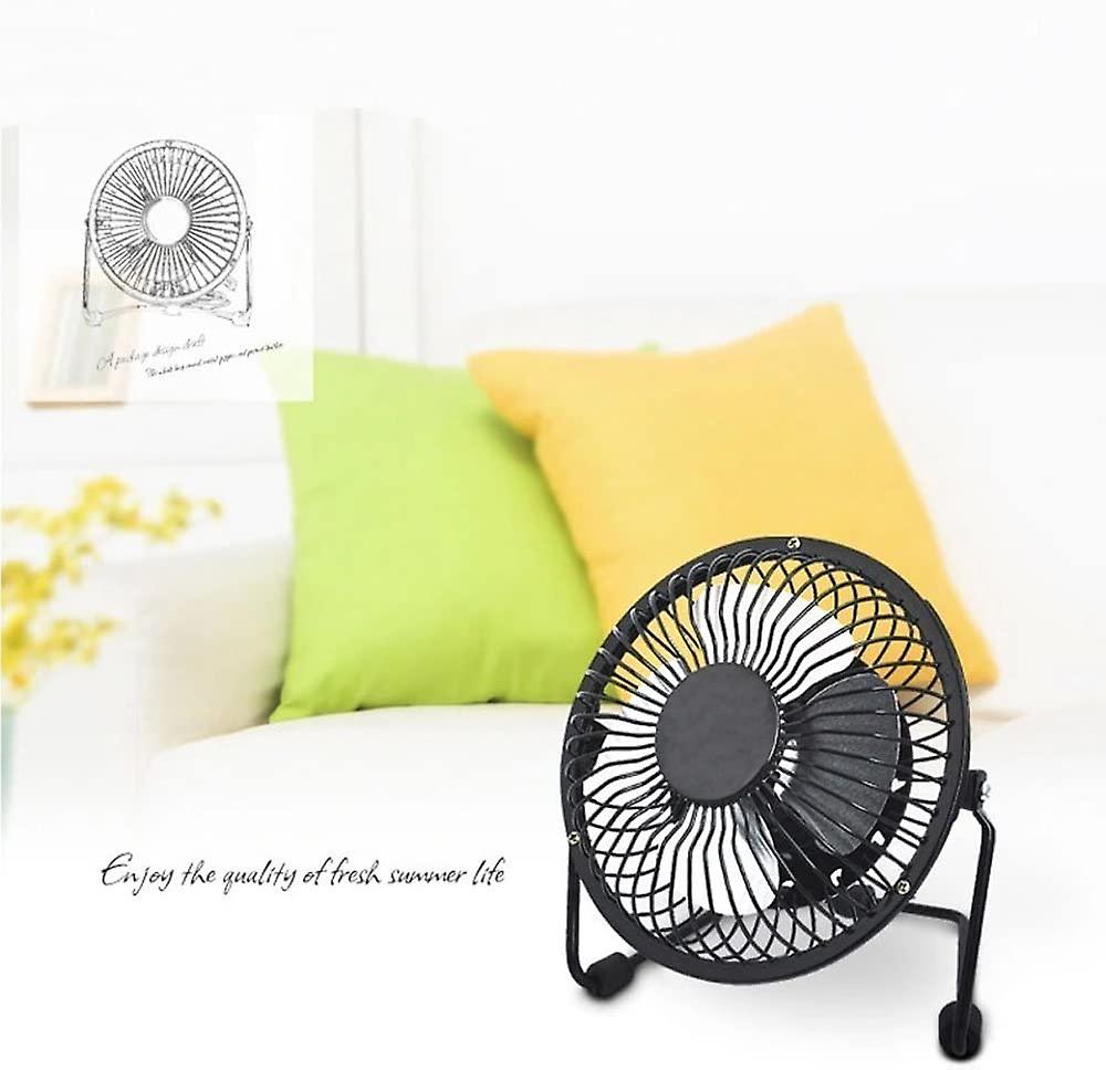 Mini Usb Desk Cooler Fan,(metal Design, Large Air Flow, Quiet Operation ...