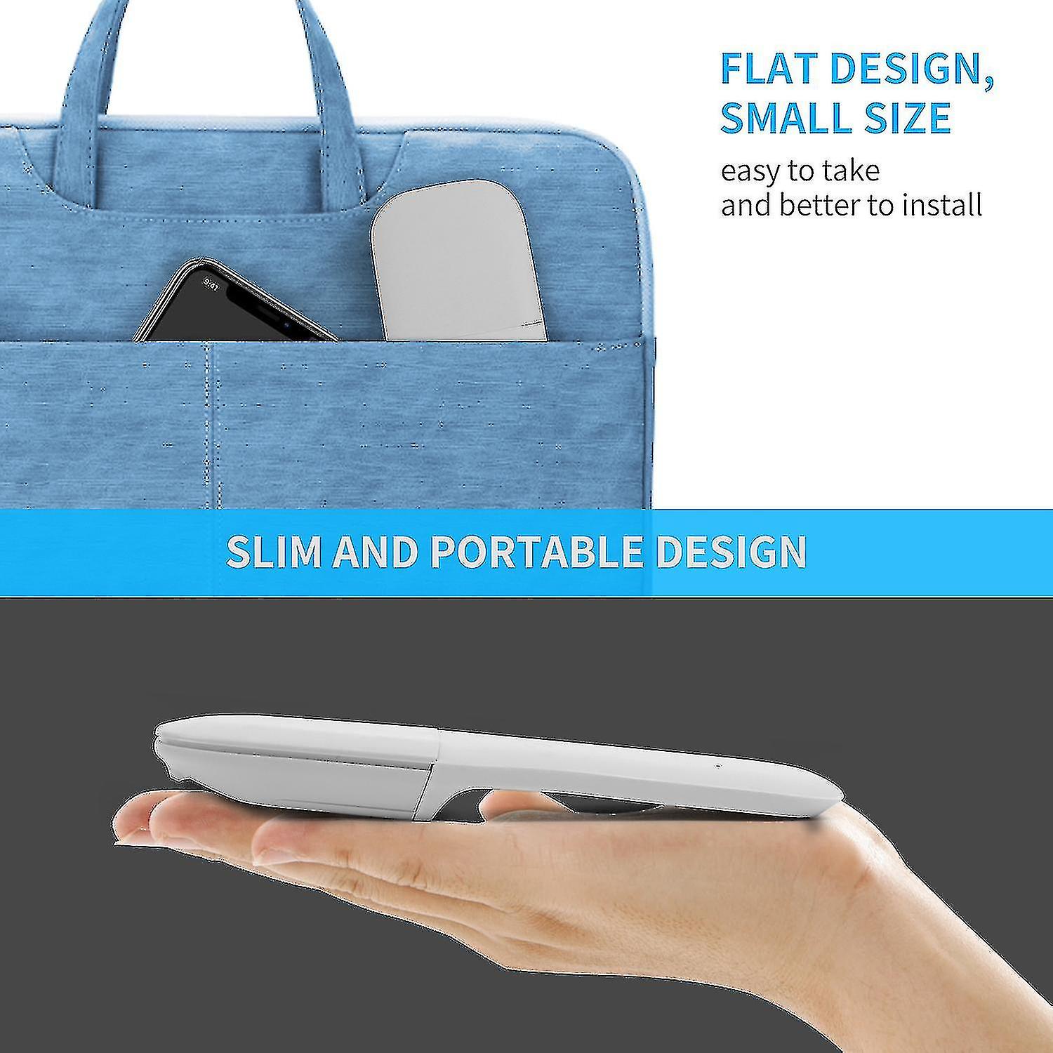 Bluetooth 4.0 /5.0 Folding Wireless Mouse Arc Touch Roller Computer ...